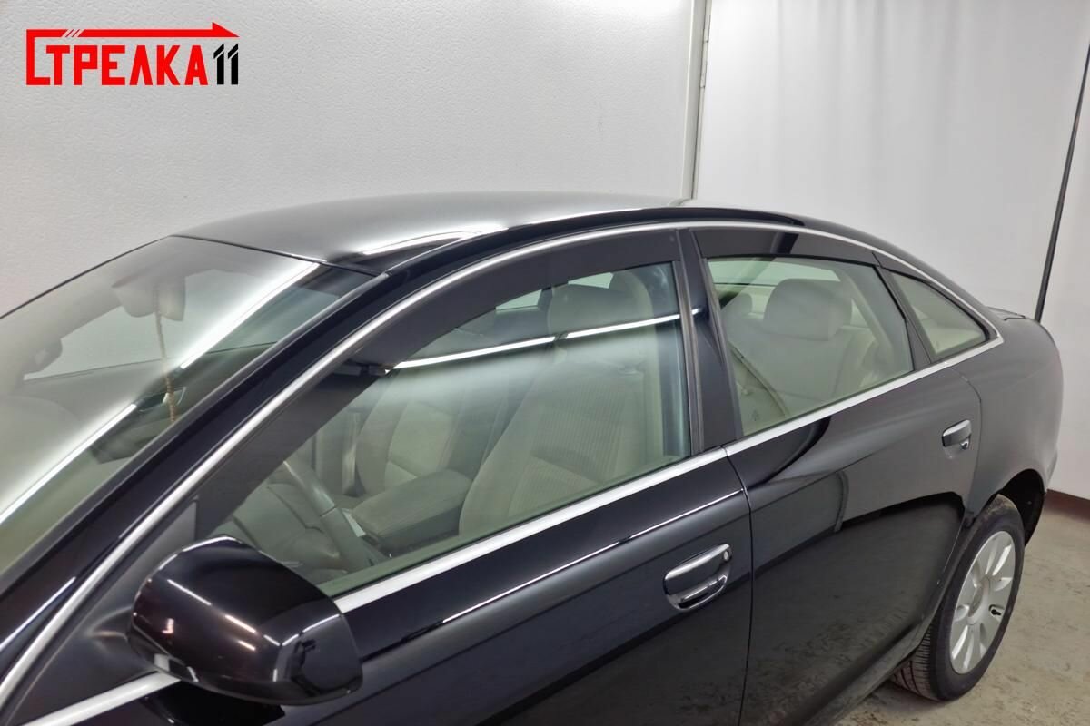 AUDI A6 2004-2011 седан - 2D Дефлекторы окон черные