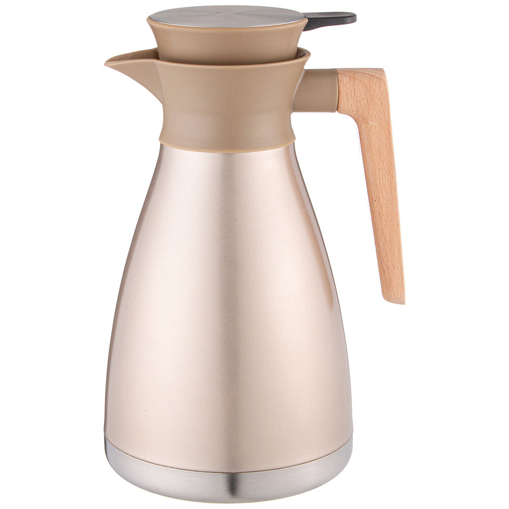 Вакуумный кувшин agness из нерж. стали 1,5л цвет бронзовый KSG-734-112