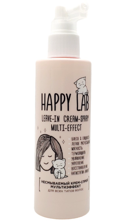 Несмываемый крем-спрей для волос Happy Lab, 200 мл