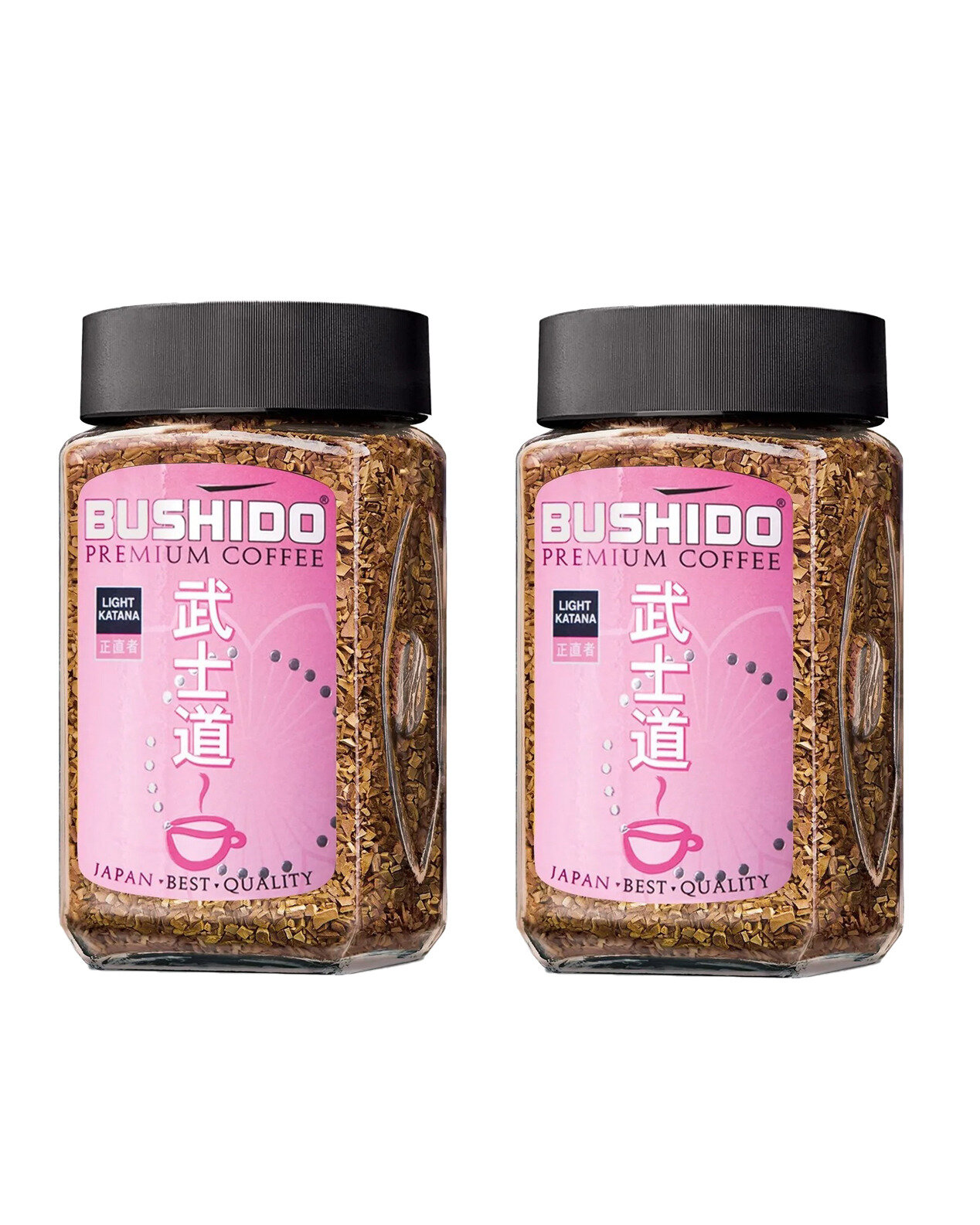 Bushido Light Katana кофе растворимый, 100 г 2 банки Швейцария