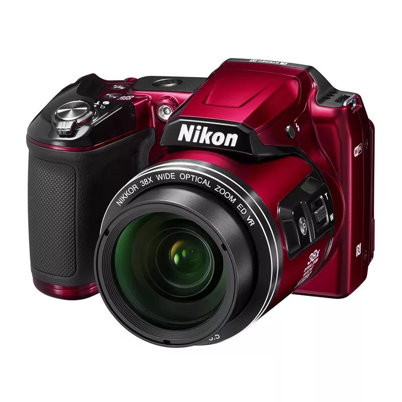 Фотоаппарат Nikon Coolpix L840, Wi-Fi,16 Мп, оптический зум 38х, красный