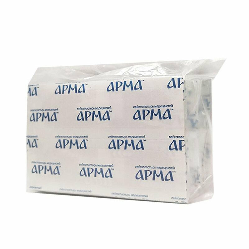 Перевяз. ср-ва Лейкопластырь,19х72мм полимер. прозрач. ПЭ,100 шт/уп, арма, 1719866