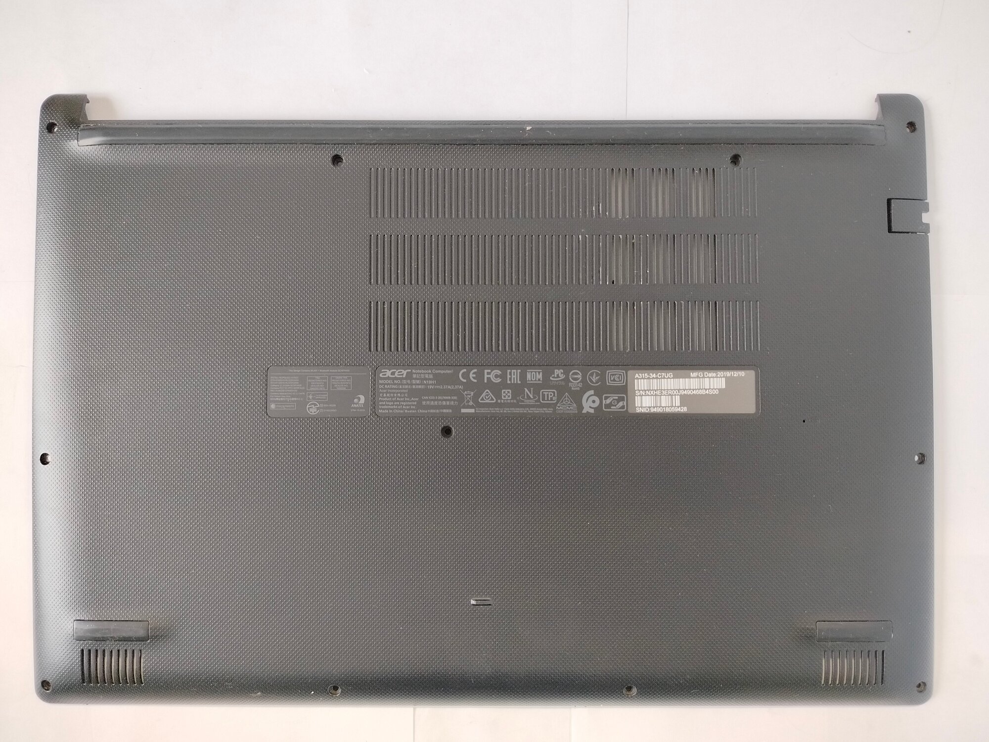 Поддон acer A315-34