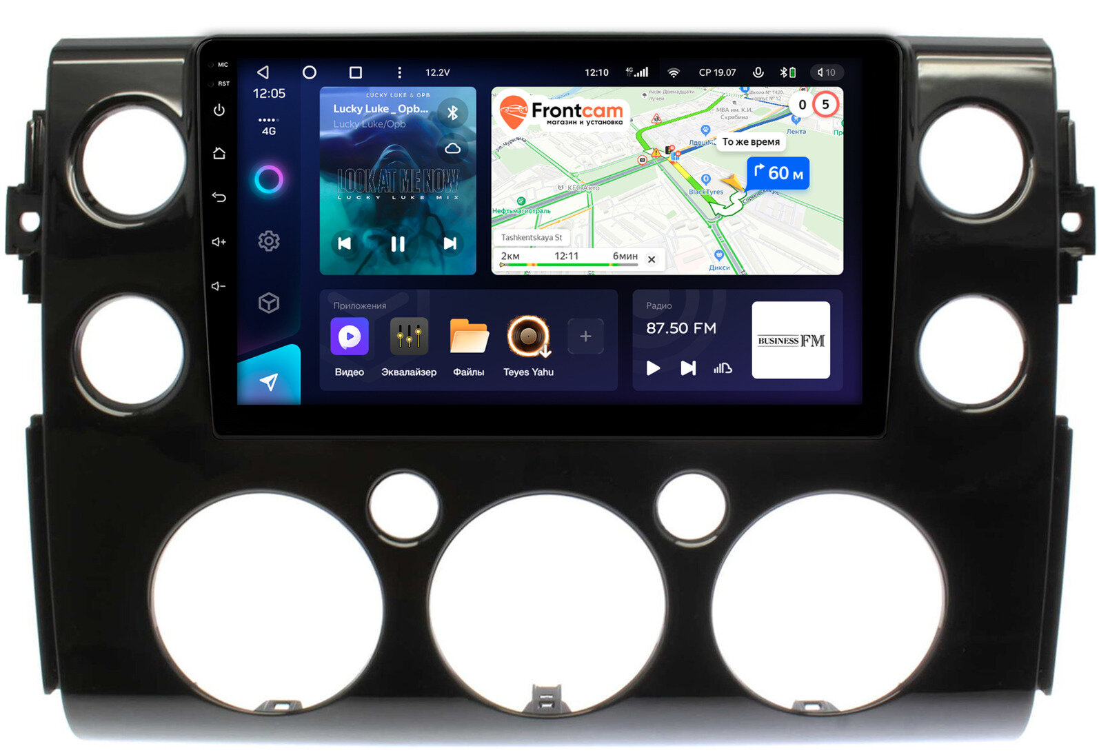 Штатная магнитола Teyes CC3 6/128 9" RM-9-188 Toyota FJ Cruiser 2006-2022 (черная, глянцевая) Android 10 (4G-SIM, DSP, QLed)