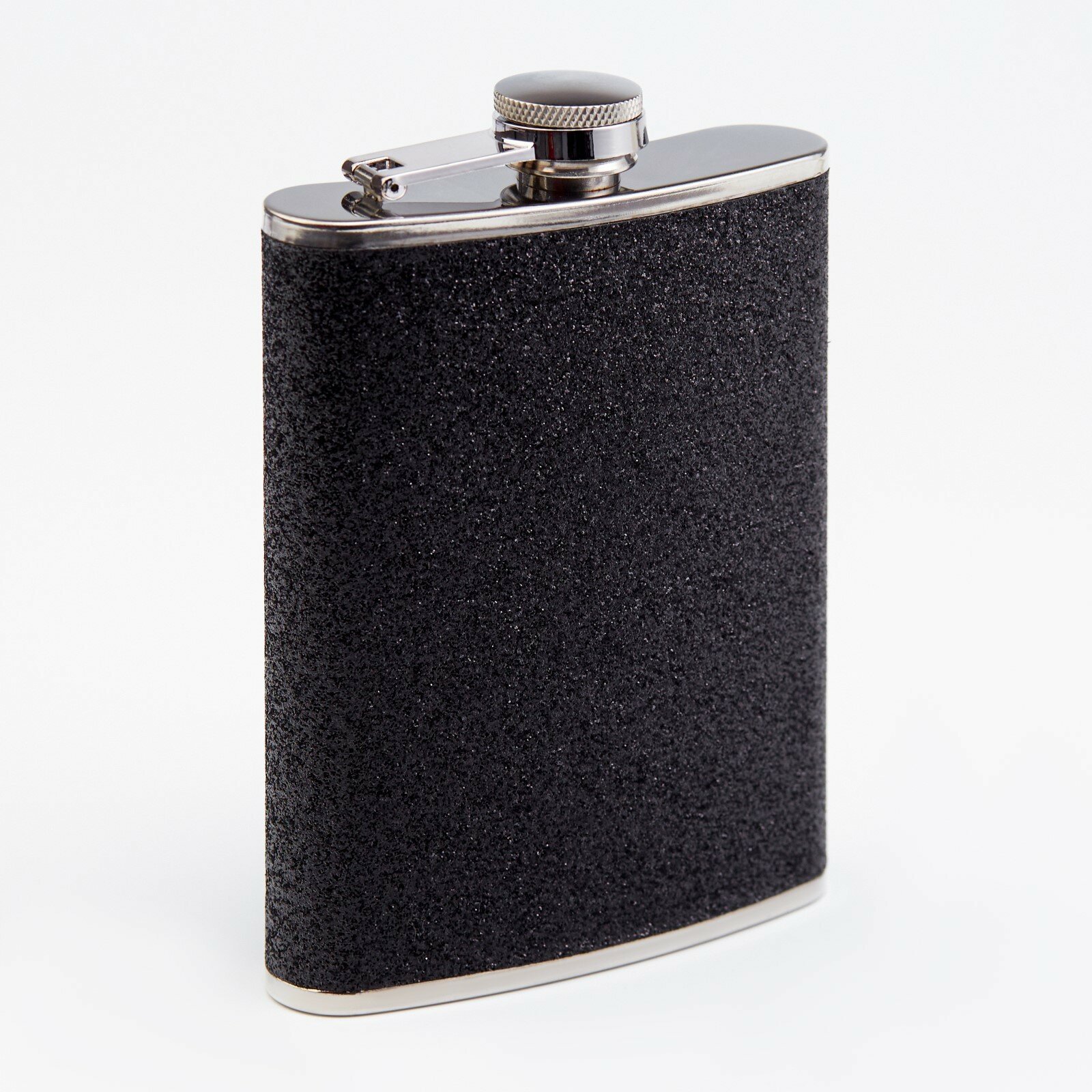 Фляжка Мастер К, 240 мл, подарочная, 8 oz, нержавеющая сталь, чёрная