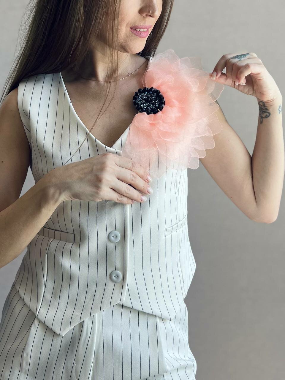 Брошь, хрусталь, стекло