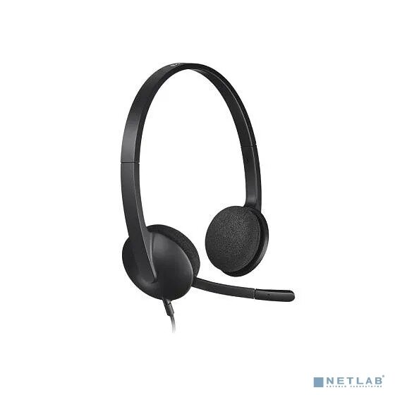 Гарнитура Logitech Headset H340 USB graphite — фото 1