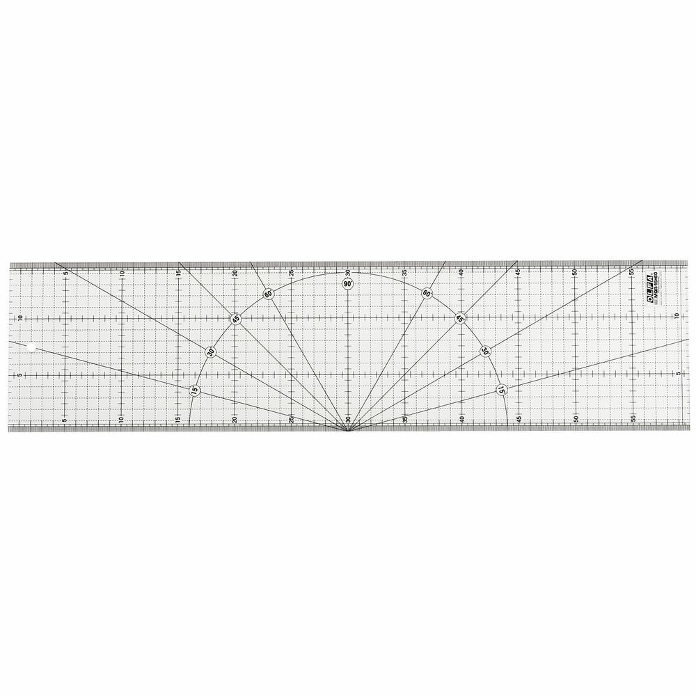 Разметочная метрическая линейка OLFA 150х600 мм OL-MQR-15x60