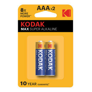Батарейка Kodak Мax (Б0005132) ААА мизинчиковая LR03 1,5 В (2 шт.)