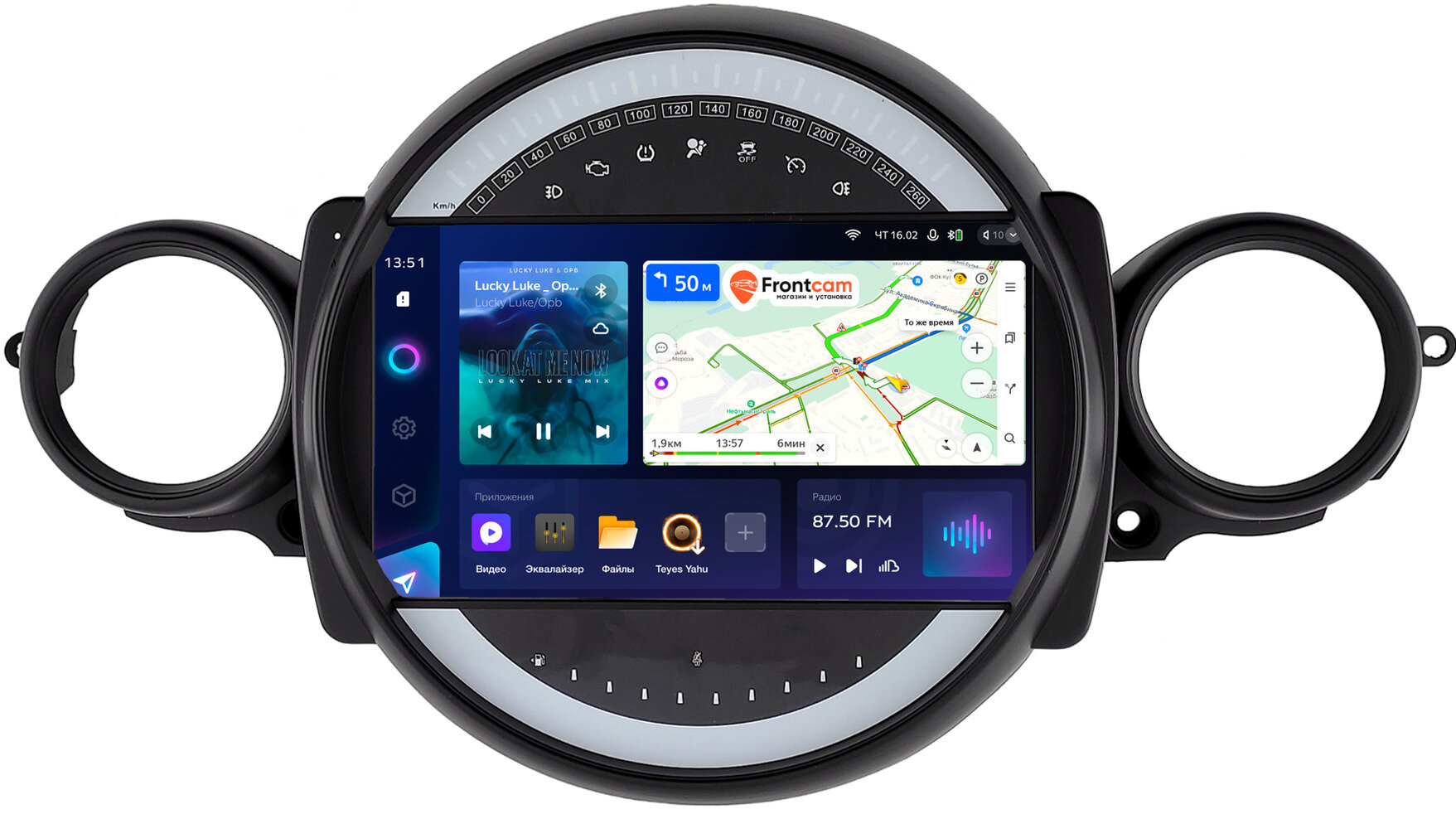 Штатная магнитола Mini Cabrio 2, Clubman, Coupe, Hatch, Roadster 2007-2015 Teyes CC3 2K 6/128 9.5" RM-9131 Android 10 (4G-SIM, DSP, QLed)