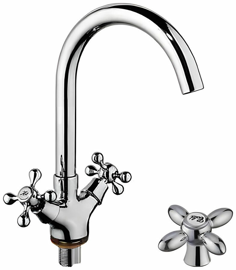 Кухонный смеситель D-Lin D153808-E, хром