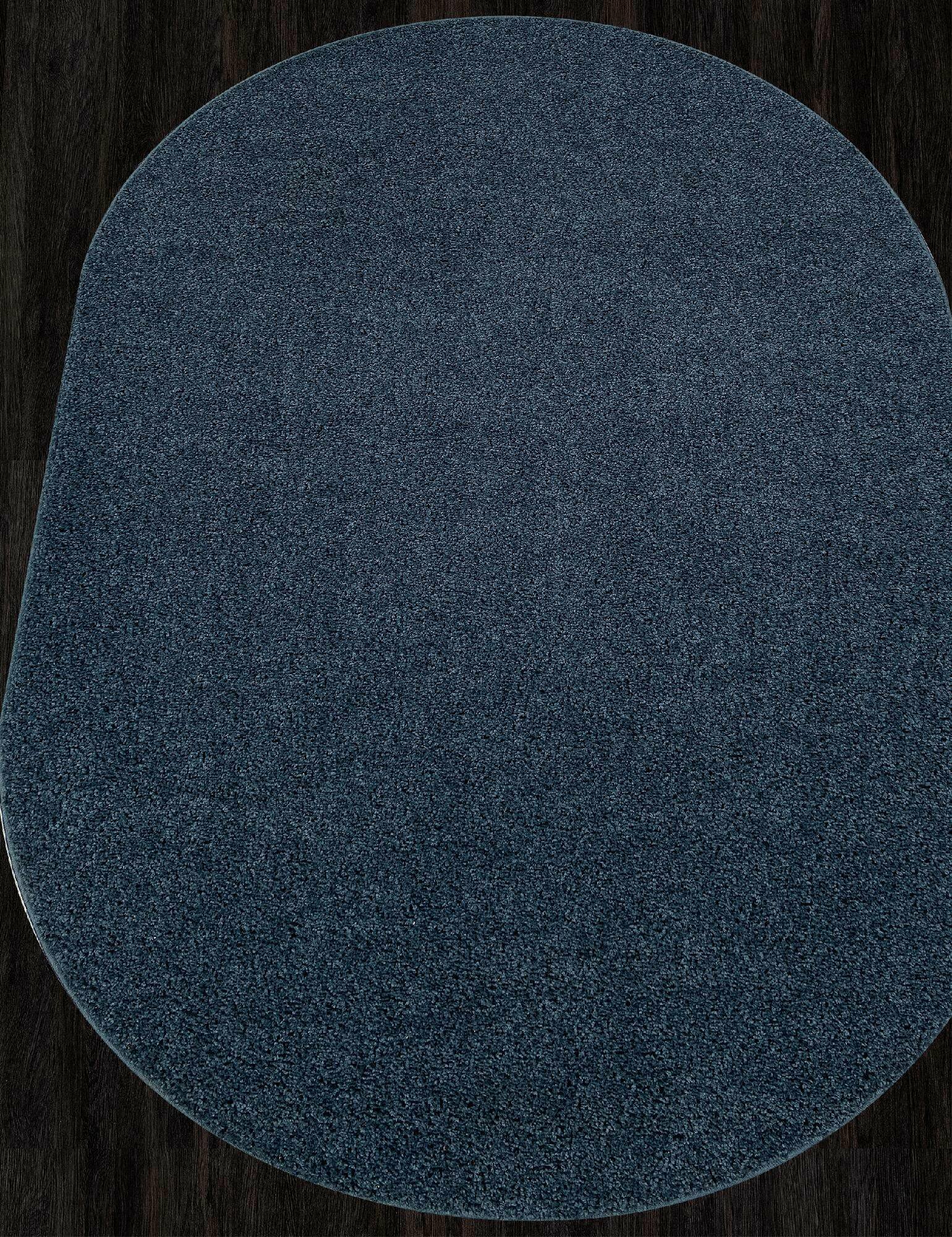 Ковер Овальный на пол в спальню в гостиную 150х300 см однотонный ворс 18 мм шегги 324190 KoverVDom