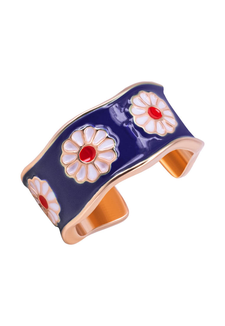 Кольцо помолвочное, эмаль