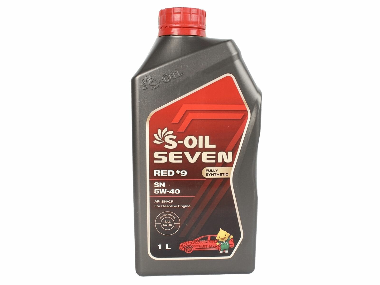 Масло моторное S-OIL SN 5W40 RED 9 1л E107618