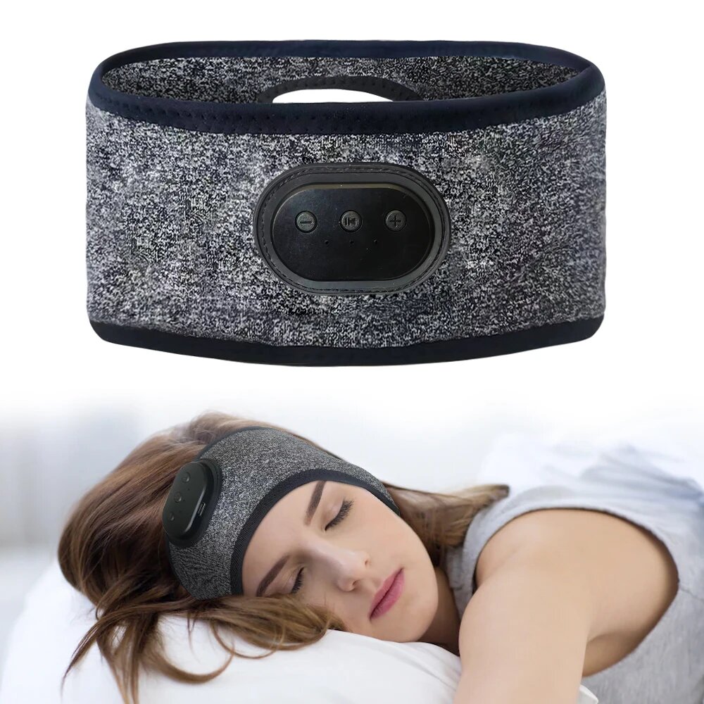 Наушники для сна Bluetooth-повязка на голову для сна — удобные спальные наушники для бокового сна, эластичная музыкальная повязка для сна SYPVRY
