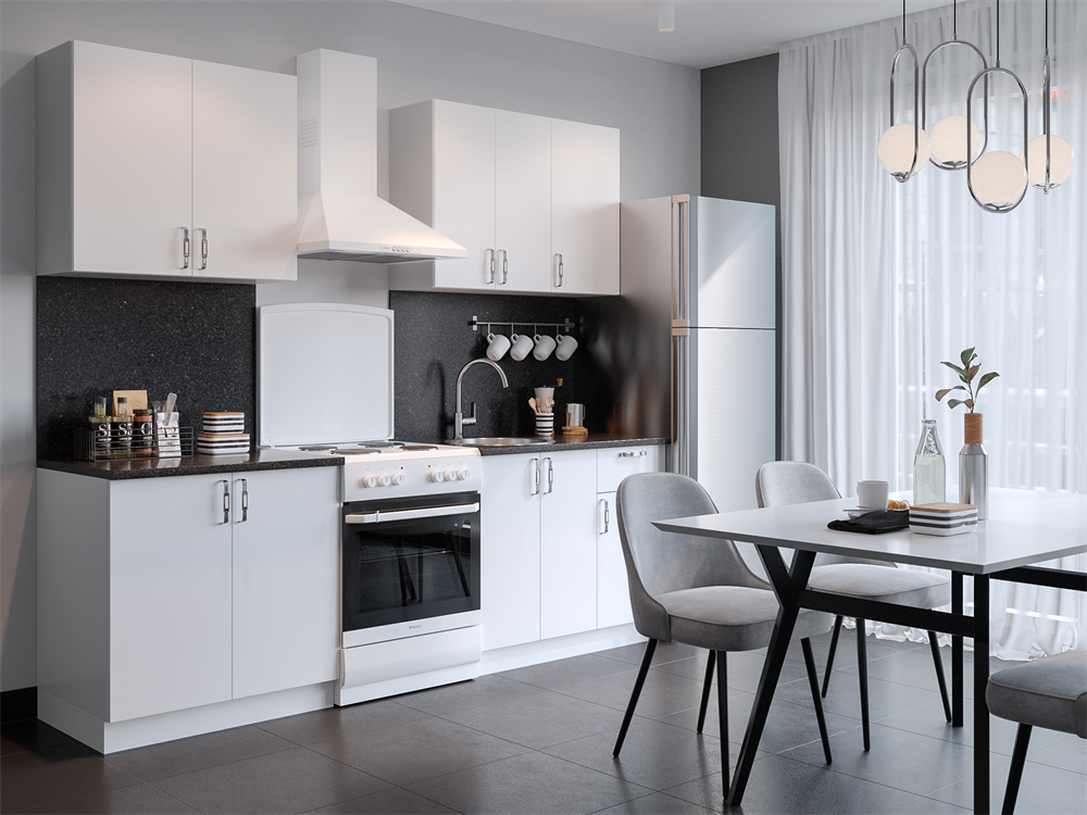 Элана Кухонный гарнитур беатрис №5 БЕЛАЯ Белый