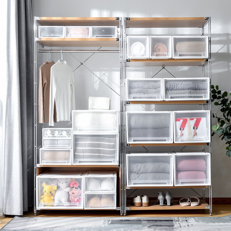 Ящик для хранения документов 1 шт MyPads формата А5 выдвижной, коробка для игрушек и прочих бытовых мелочей, для порядка в доме, белый