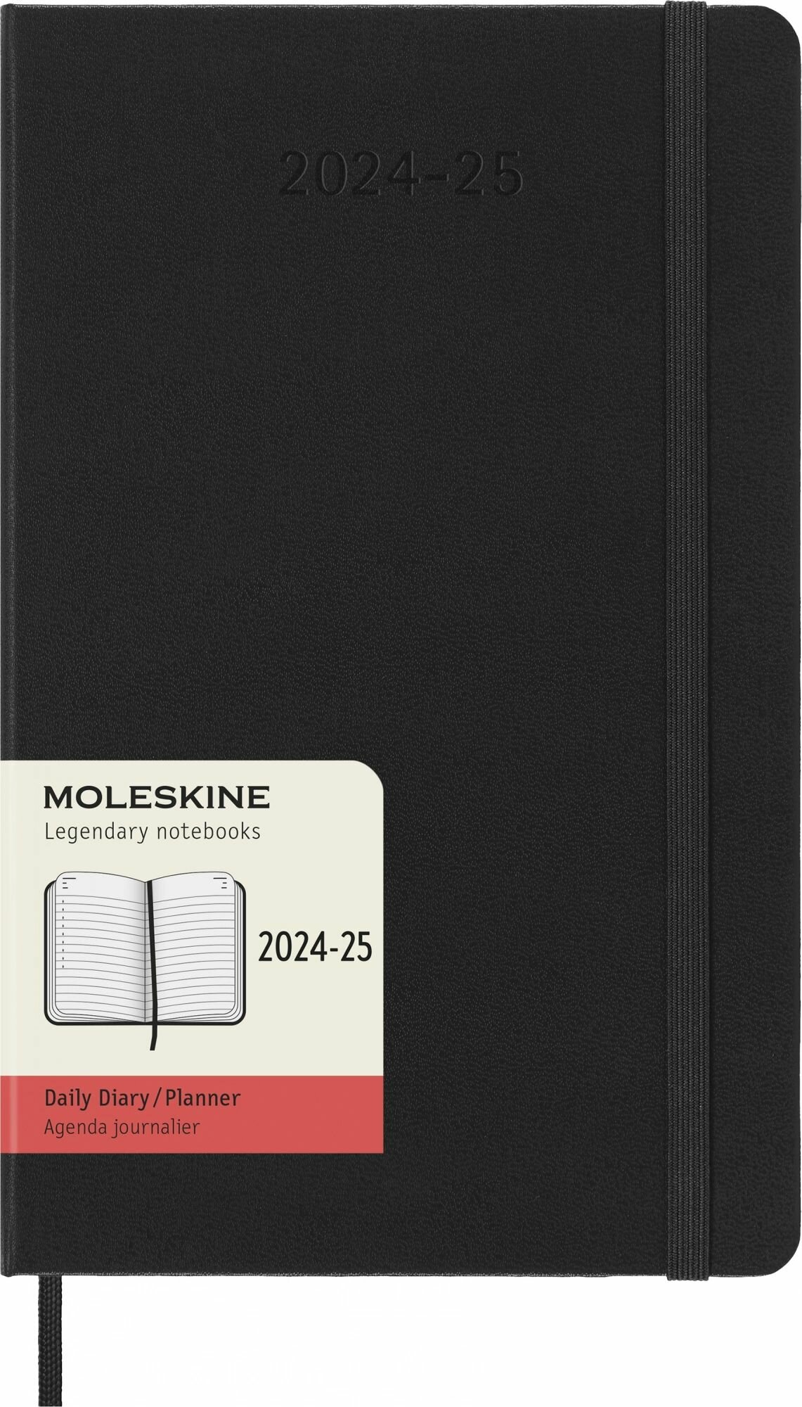 Ежедневник на 2025-2026 гг Moleskine ACADEMIC (DHB18DC3) 13х21см, твердая обложка, черный