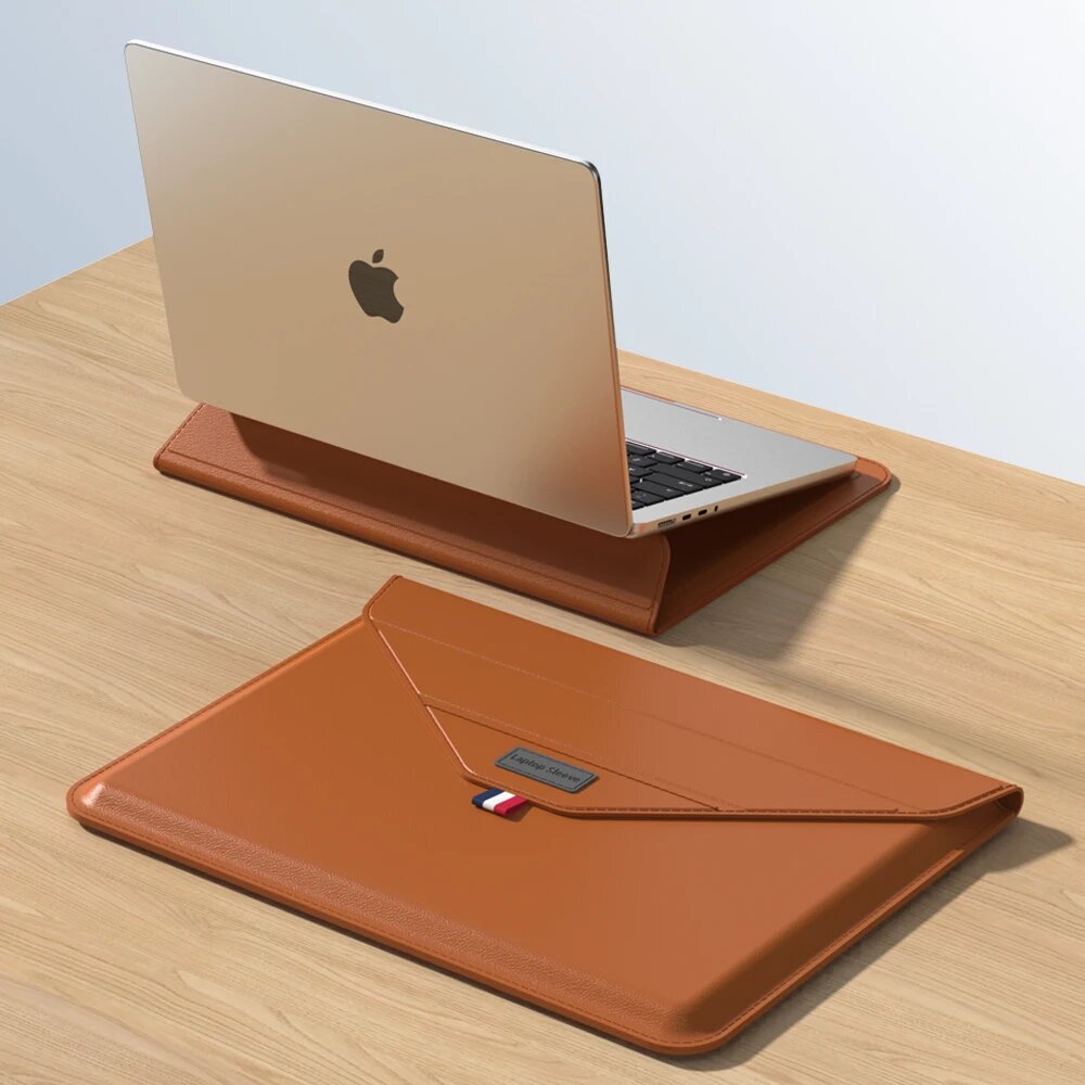 Чехол-конверт для ноутбука EGYAL 13-14.2 дюйма 15-15.4 inch, Brown