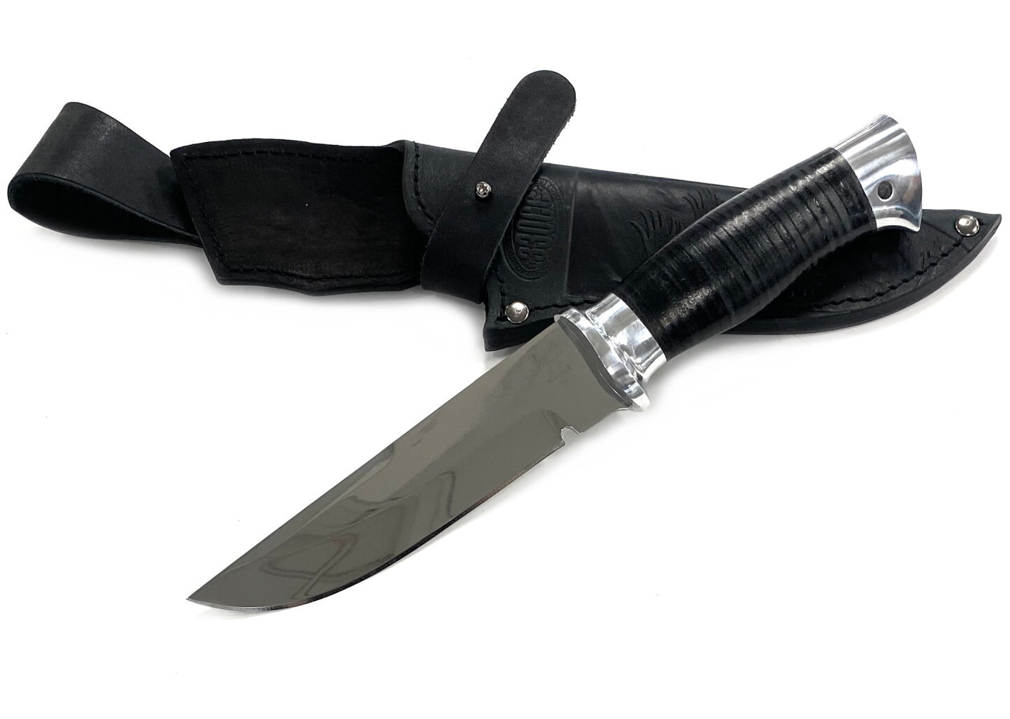 Нож Н8 «Королевский Лондон», сталь ЭИ-107, наборная кожа, дюраль, ззосс