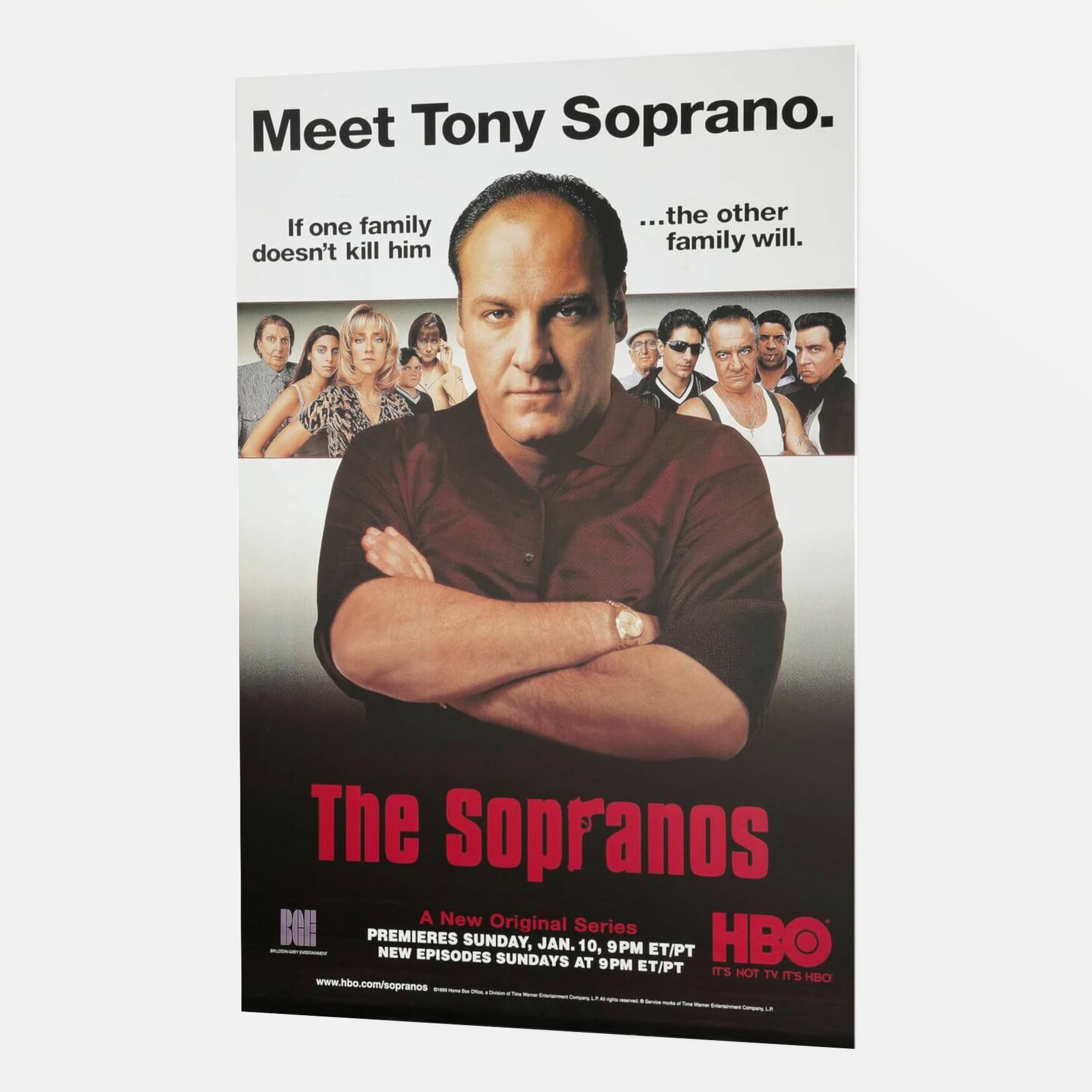 Интерьeрный постер (плакат на стену) по сериалу Клан Сопрано - 40x60 см. - от Poster4me