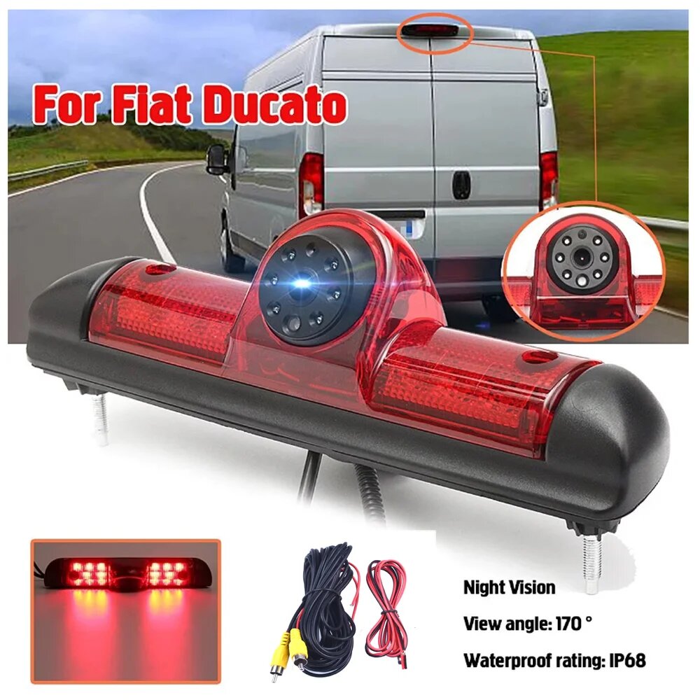 Автомобильная ПЗС-камера заднего вида, стоп светильник, светодиодный светильник ка для Citroen JUMPER III, FIAT DUCATO X250, Peugeot BOXER III, парковочная камера заднего вида