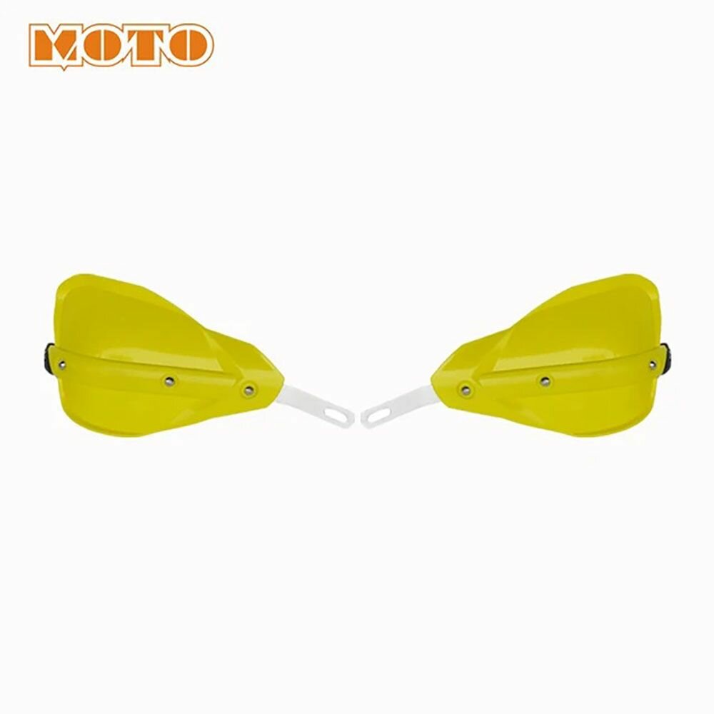 Защита рук для мотоцикла MOTO Racing H-14 желтая, алюминиевые крепления.