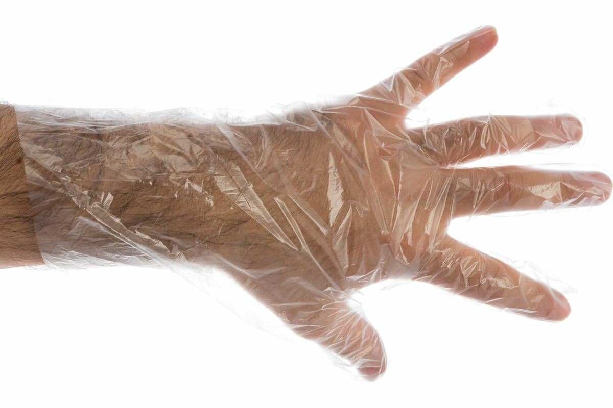 AVIORA одноразовые перчатки размер L, упаковка 100 шт, код 402-779 для использования