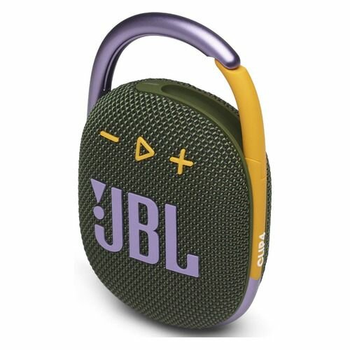 Колонка портативная JBL Clip 4, 5Вт, зеленый [jblclip4grn]