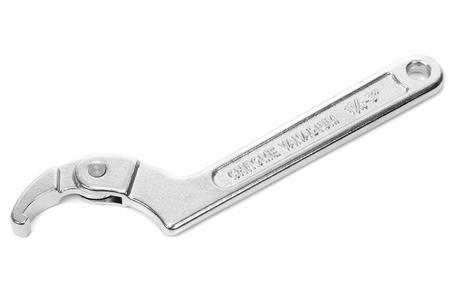 Licota AWT-HK011 Ключ радиусный (серповидный) для шлицевых гаек, шарнирный, 3/4" - 2"