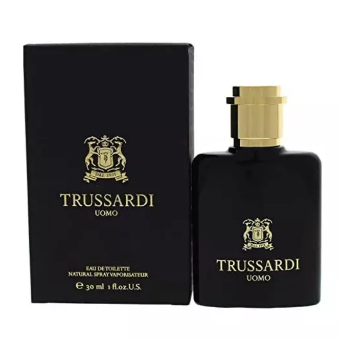 Туалетная вода Trussardi "Uomo", мужская, древесный мускусный аромат, флакон 30мл