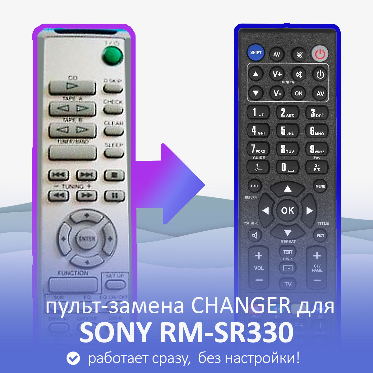 Пульт-замена для SONY RM-SR330
