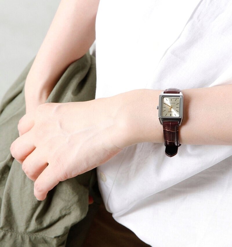 Наручные часы CASIO Collection, коричневый/серебристый — фото 1