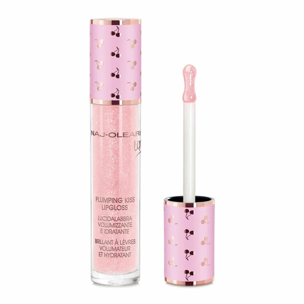 NAJ OLEARI Блеск для губ Plumping Kiss Lipgloss (02 Cotton Candy Pink)