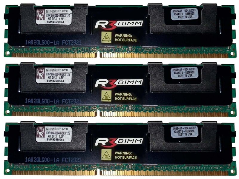 Оперативная память Kingston KVR1066D3D4R7SK3/12G DDRIII 12Gb