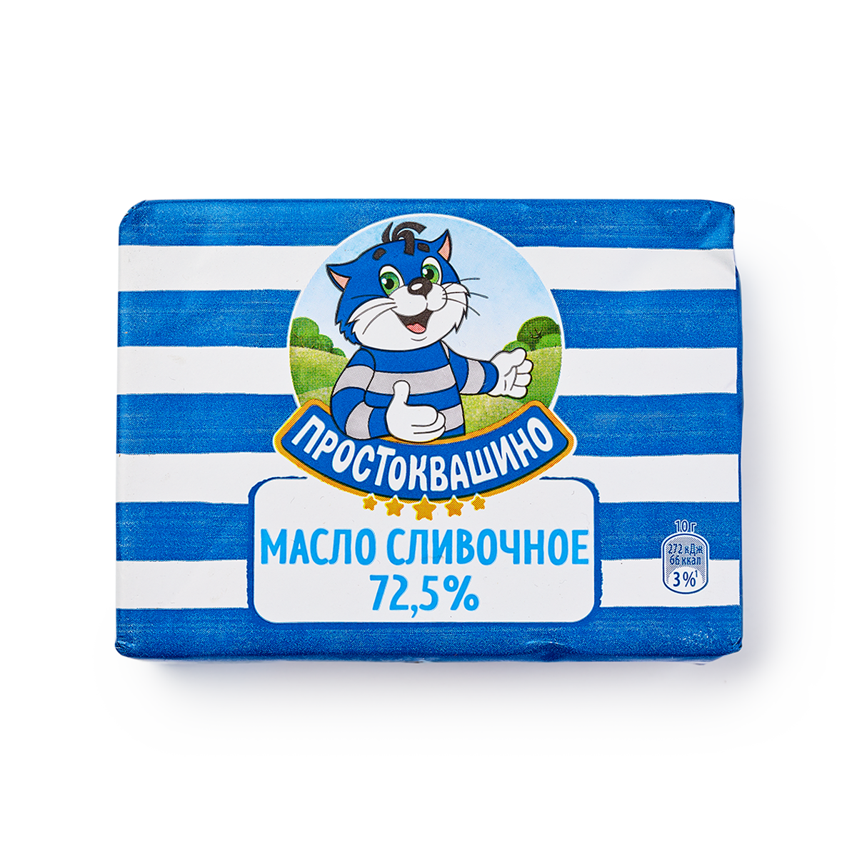 Масло сливочное  «Простоквашино», коровье молоко, 72,5%, 180 г