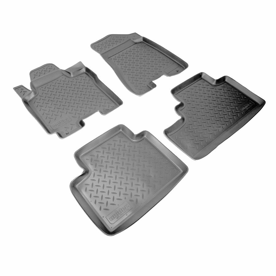 Ковры в салон Norplast/Unidec для Kia Sportage в кузове JE (2004-2010), Черный, арт. NPL-Po-43-52 (Черный)