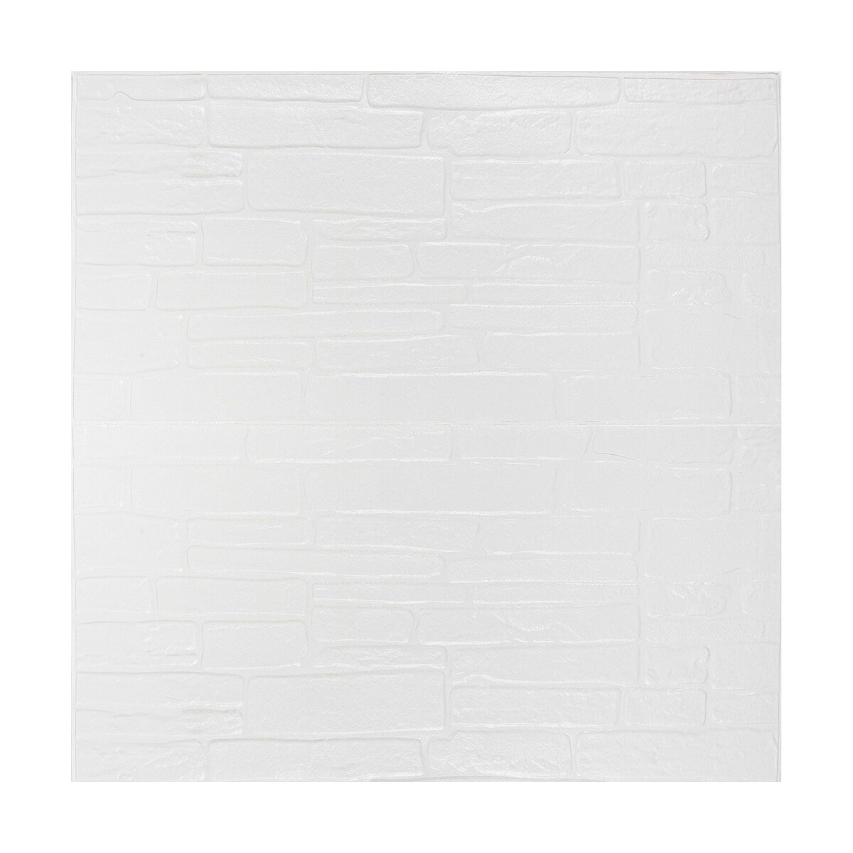 Панель стеновая самоклеящаяся Рыжий кот Камень, 70 х 77 см, белая