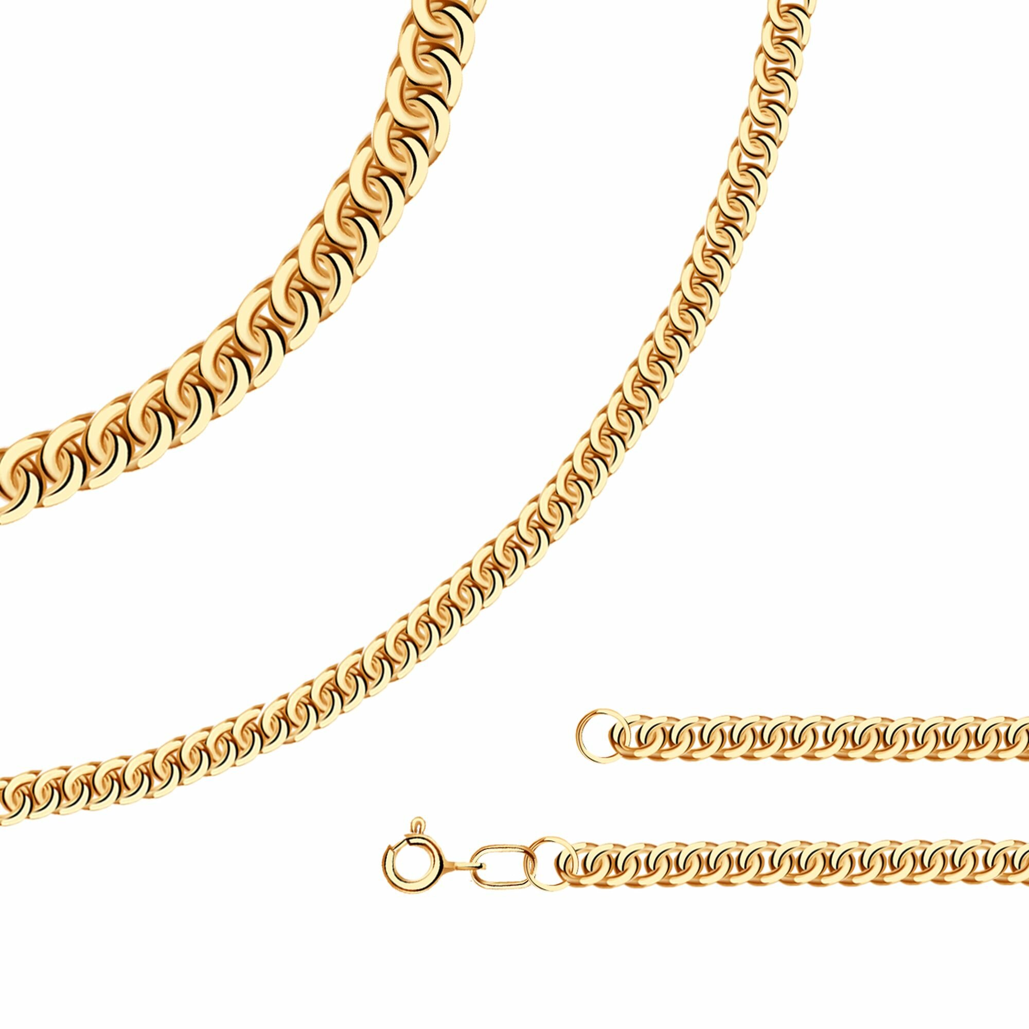 Цепь красное золото, 585 проба