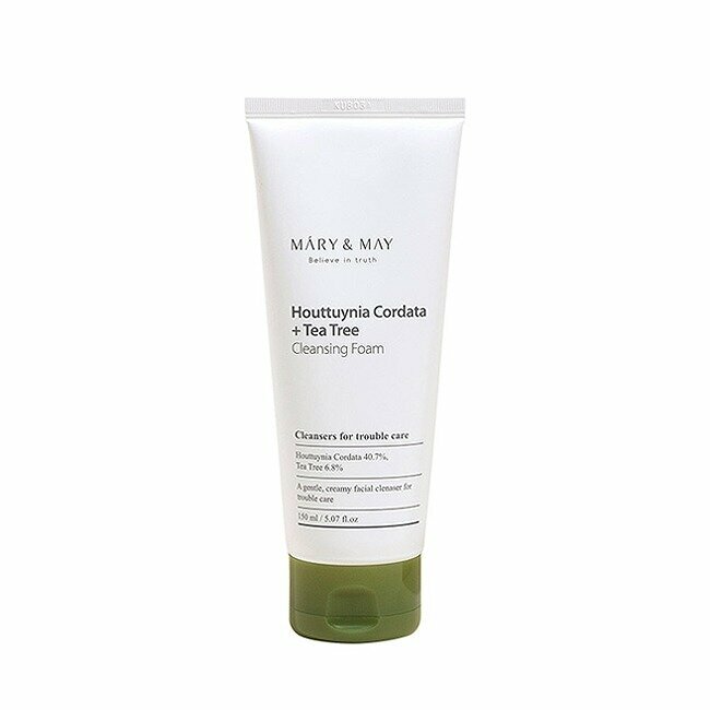 Очищающая пенка для проблемной кожи Mary&May Houttuynia Cordata+Tea Tree Cleansing Foam, 120мл