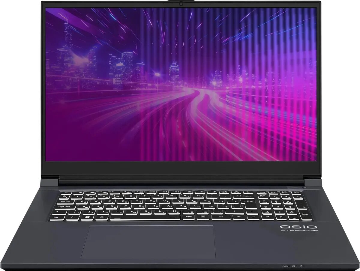 C170I-001 / Ноутбук игровой OSIO CyberLine C170i-001 17.3", 2024, IPS, Intel Core i5 12600H 2.7ГГц,
