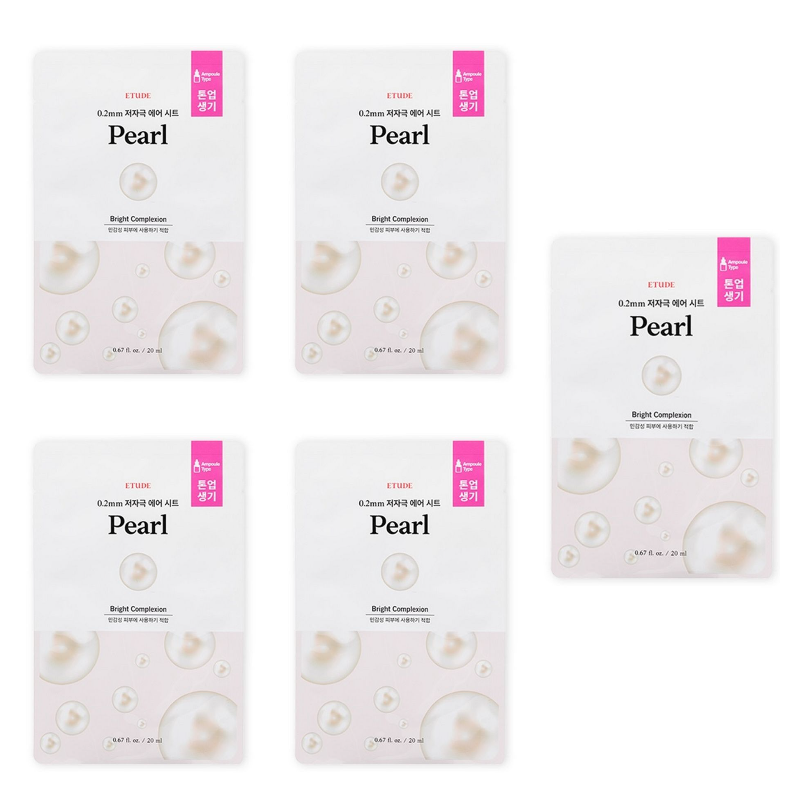 Тканевая маска Etude с экстрактом жемчуга, 20 мл, 5 шт