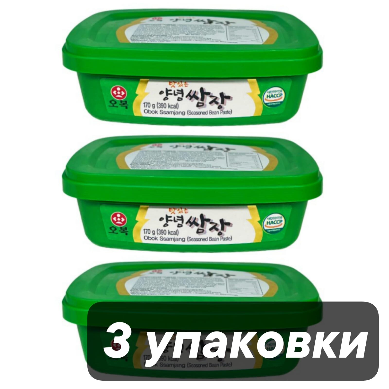 Соевая паста Obok Soybean Paste Самдян 170 г x 3 шт