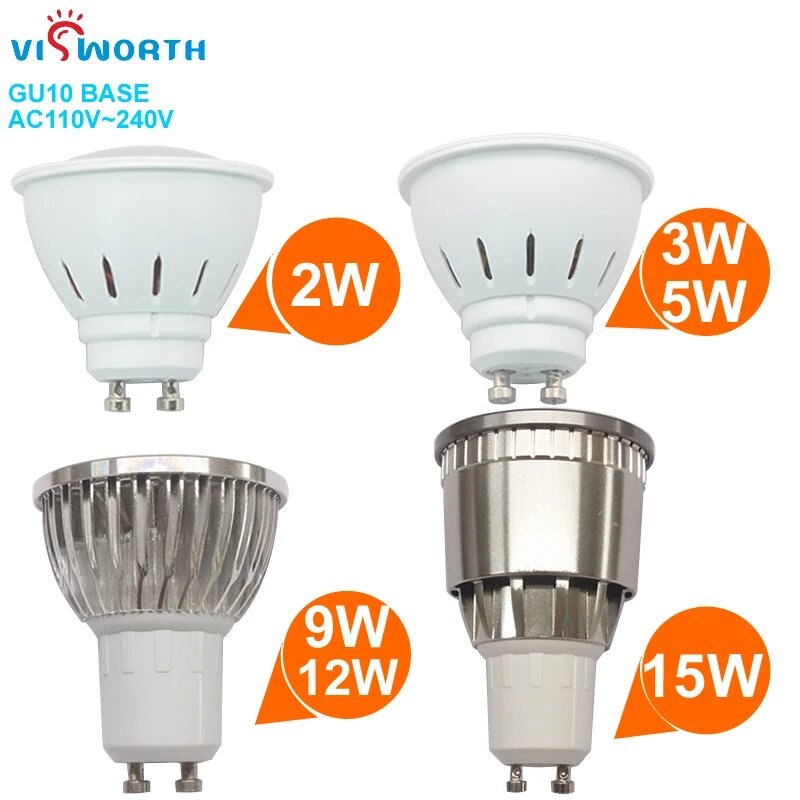 Светодиодная лампа Gu10 VisWorth 2Вт-15Вт теплый/холодный белый теплый белый, 2W