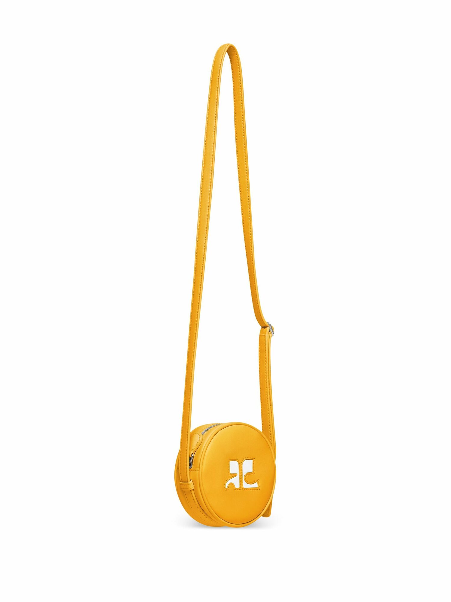 Сумка courreges Reedition Small Circle, yellow — фото 1