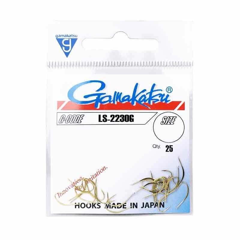 Крючки Gamakatsu LS-2230G Gold № 14 (25 шт. в упак) / гамакатсу