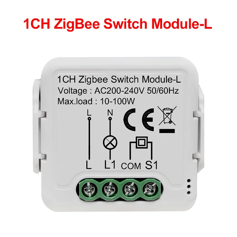 1Ch ZigBee Switch Module-L, Цвет: 1-Gang