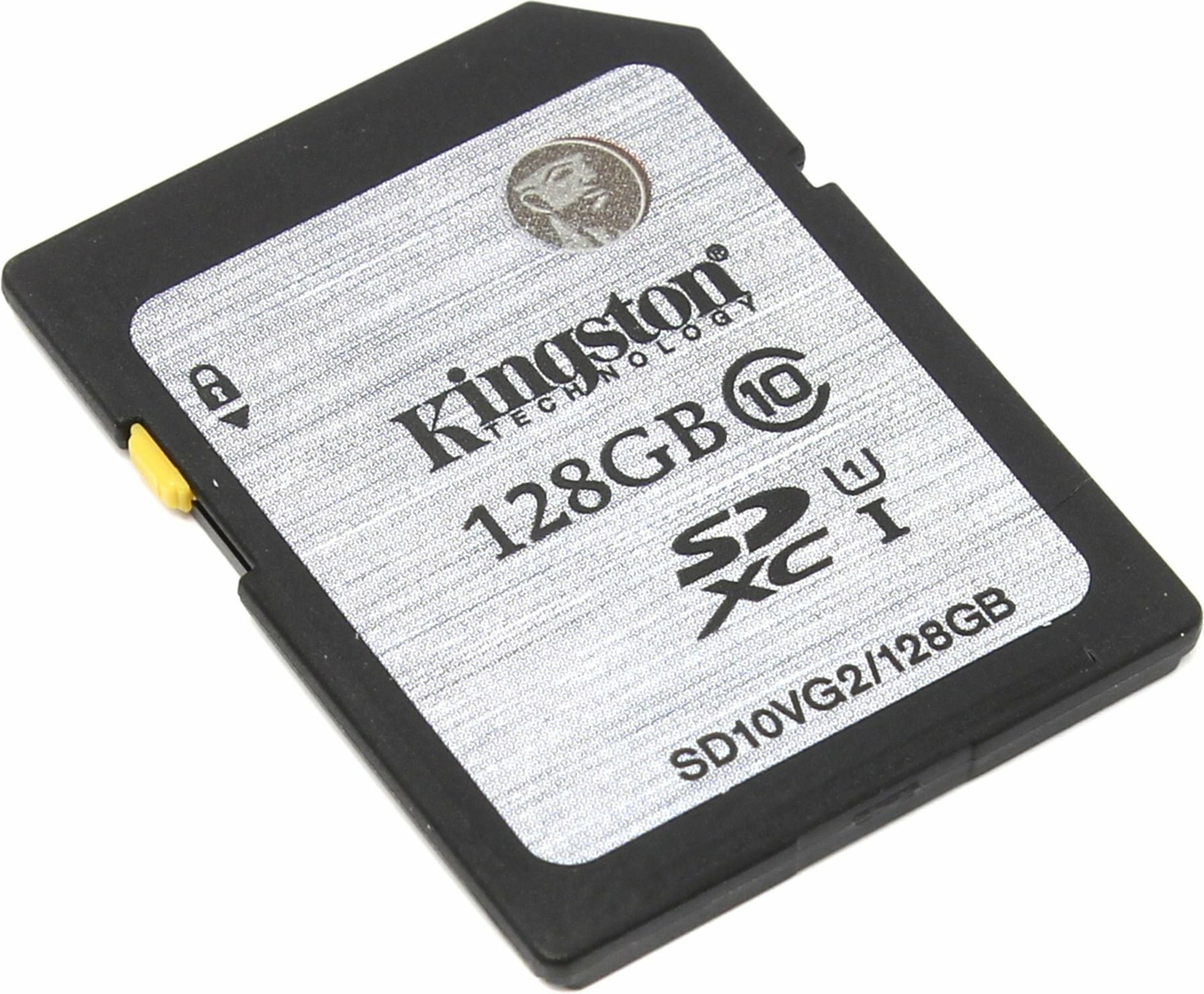 Карта памяти Kingston SD10VG2/128GB, SDXC, 24 x 32 x 2,1 мм, черный, серый