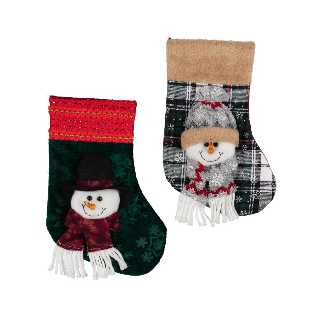 "SNOWEEKON" SNW-36 Новогодний носок 15 х 22 см 1 шт. №03