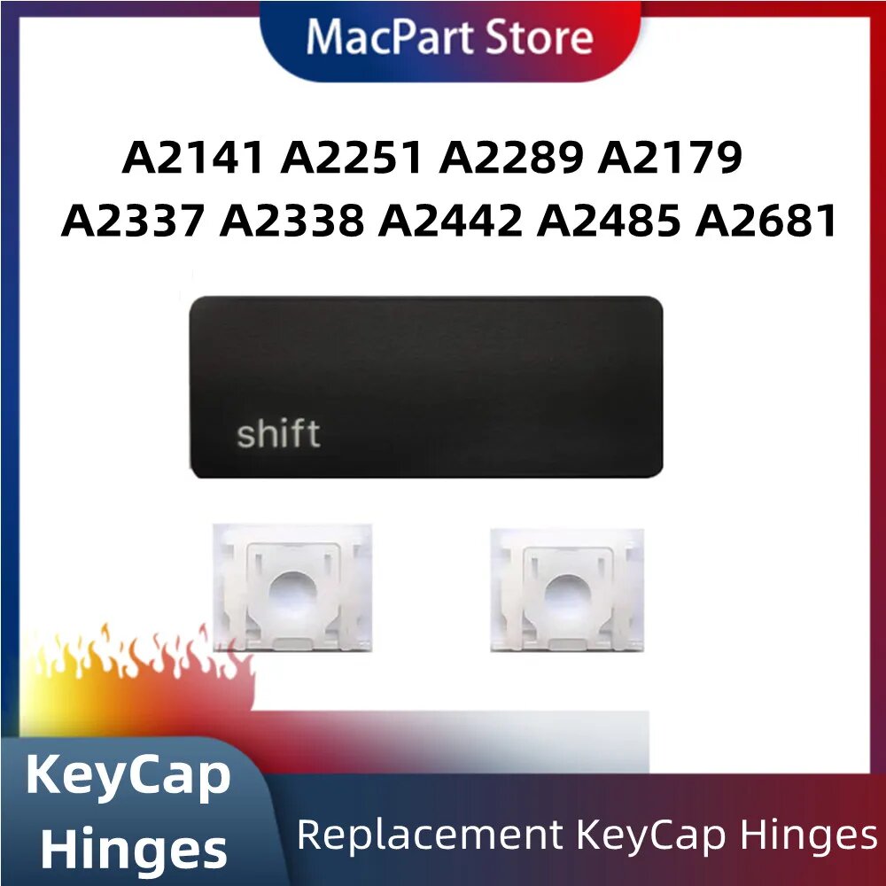 Запчасть для клавиатуры Apple A2141 A2251 A2289 A2179 A2337 A2338 A2442 A2485 A2681 Left Shift KeyCap
